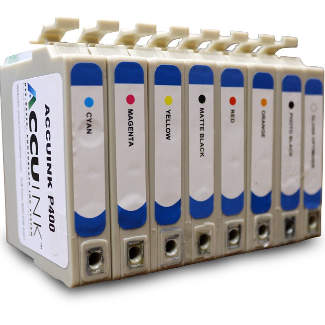 ACCUINK EPSON P400 ALL BLACK SET – Multicraft Inc.